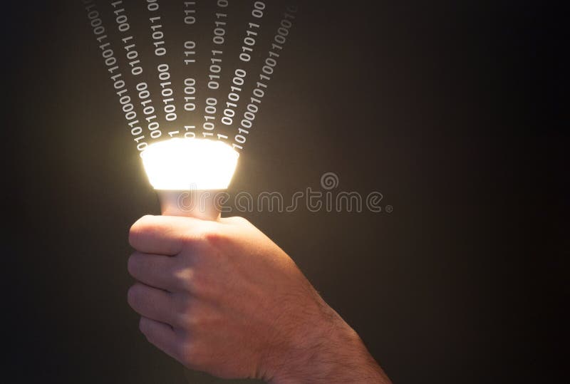 Hand Glowing Emitting Application Icons Stock Image - Image of icons ...