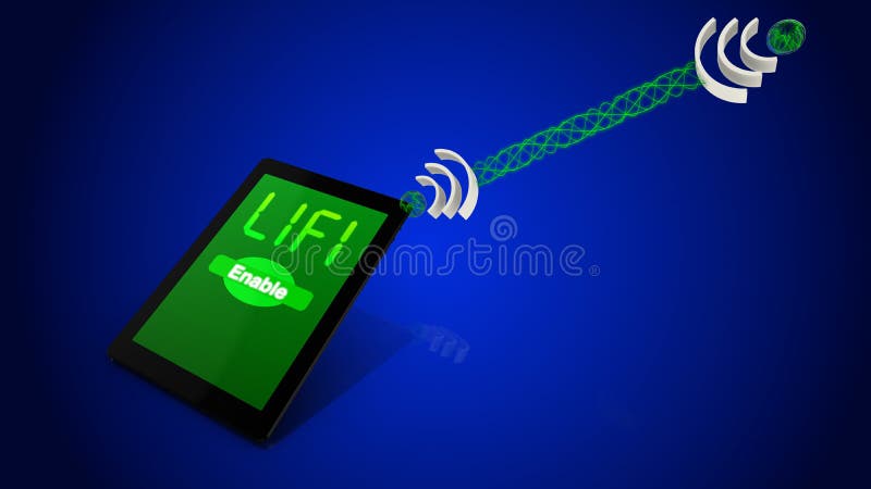 Lifi concept illustration stock illustration. Illustration of cloud ...