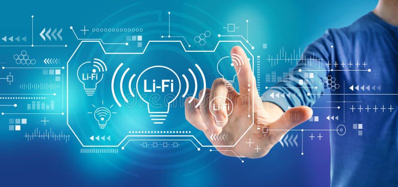 LiFi theme with a man stock photo. Image of chart, business - 215092076