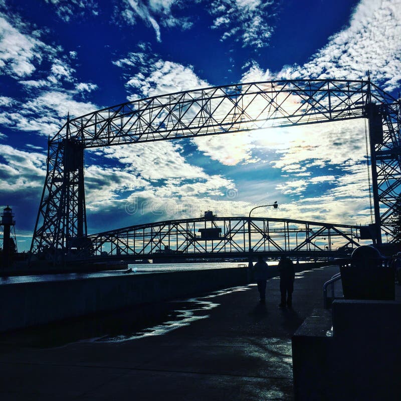Lift Bridge stock photo. Image of canal, clouds, bridge - 99081540