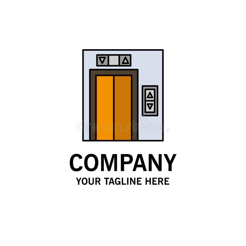 Lift, Building, Construction Blue Business Logo and Business Card ...