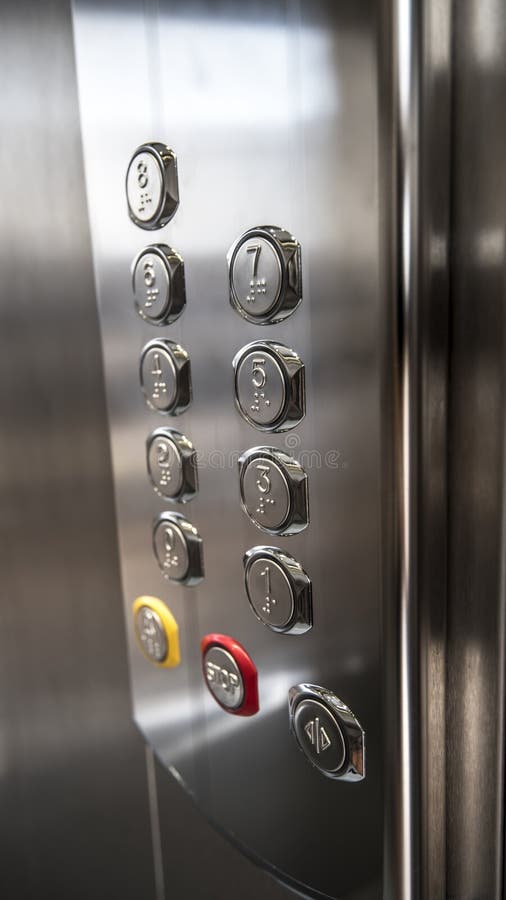 Lift buttons stock photo. Image of lift, elevator, light - 75427080