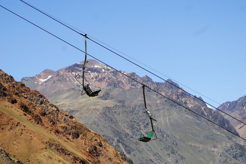 A Lift or Cableway a Modern Way of Mobility Stock Photo - Image of ...