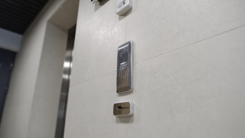 Lift Call Button Designed for Easy Movement in Office Stock Video ...