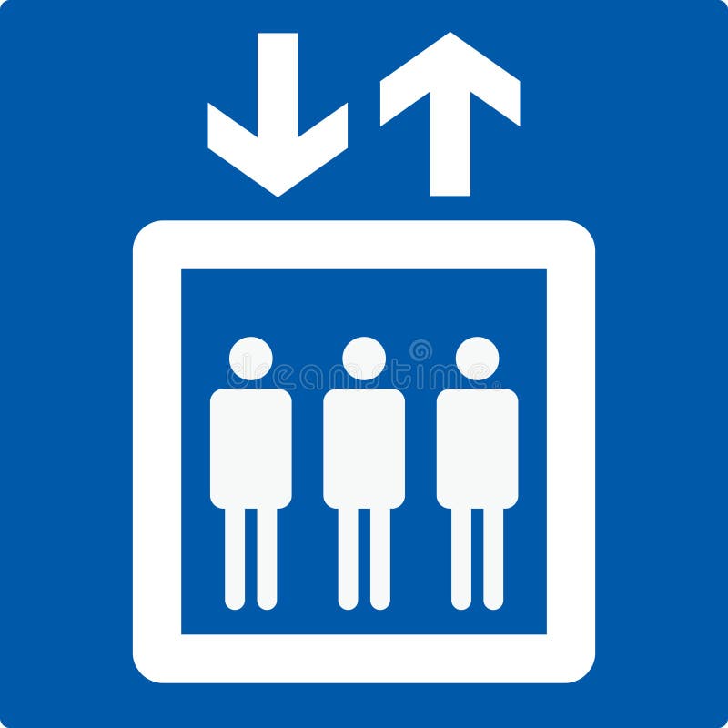 Do Not Use Elevator Sign. Do Not Use Lift, Prohibition Sign with Up and ...