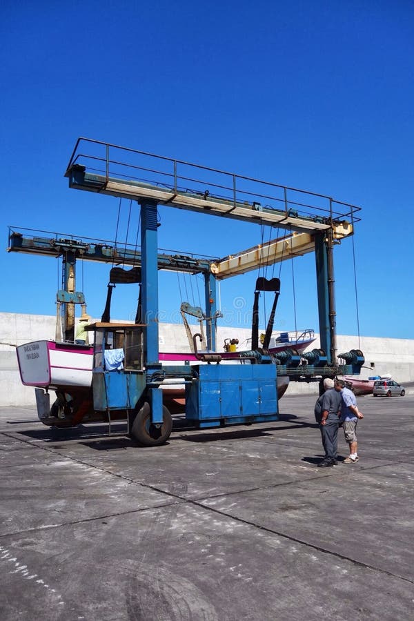 Lift for fishing boat editorial photo. Image of fisher - 47824471