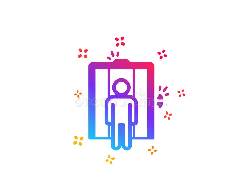 Lift Icon. Elevator Sign. Vector Stock Vector - Illustration of simple ...