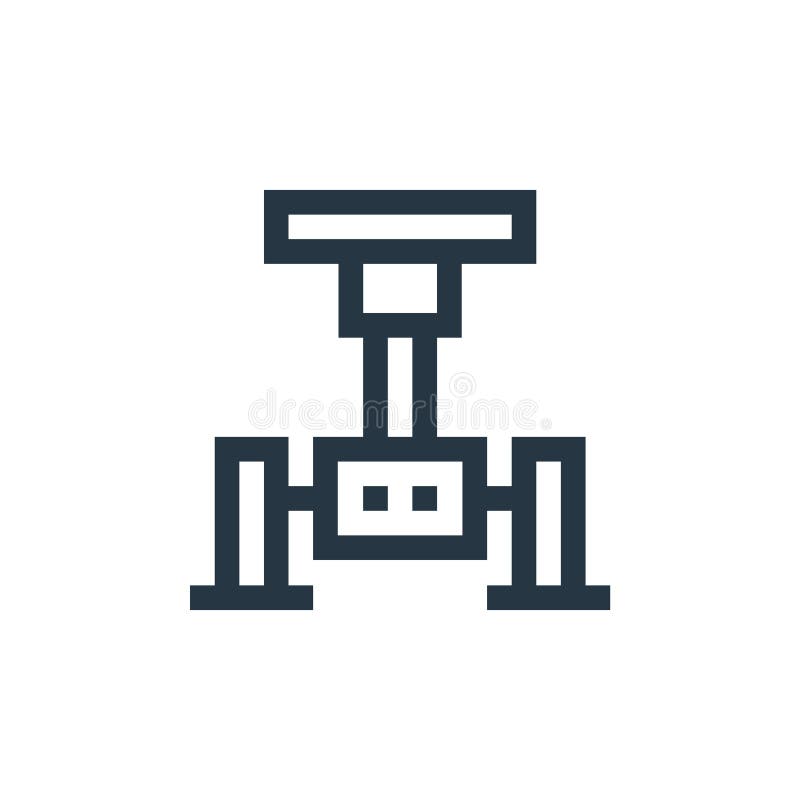 Lift Icon Vector from Machinery Concept. Thin Line Illustration of Lift ...