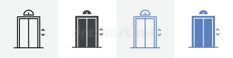 Lift Icon Vector Set Use for Web Ui or App Stock Vector - Illustration ...