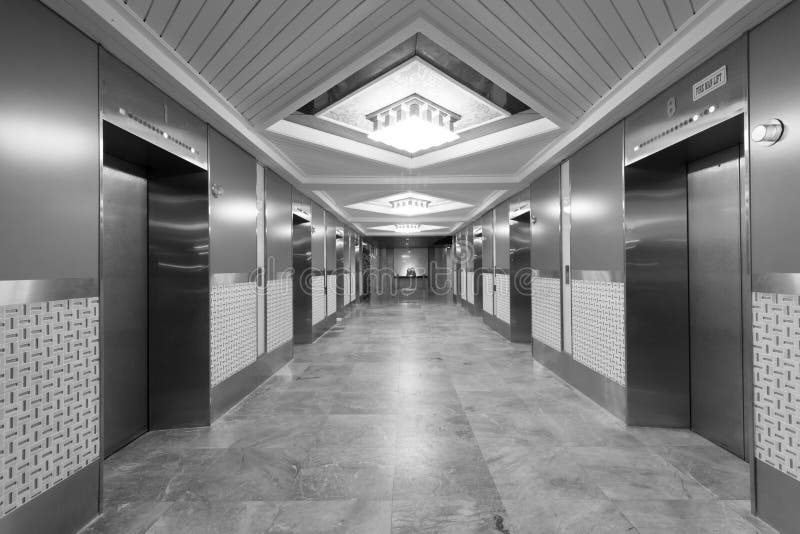 Lift lobby stock photo. Image of marble, lift, elevators - 48211886