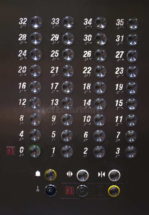 Lift panel stock photo. Image of elevator, button, push - 84694664