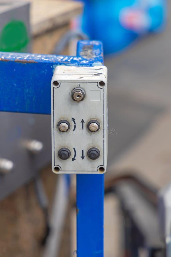Lift Ramp Control Box stock photo. Image of arrows, lift - 244478388
