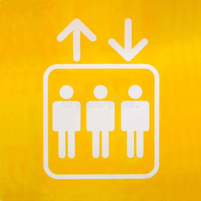 Lift sign stock image. Image of people, direction, family - 91497173