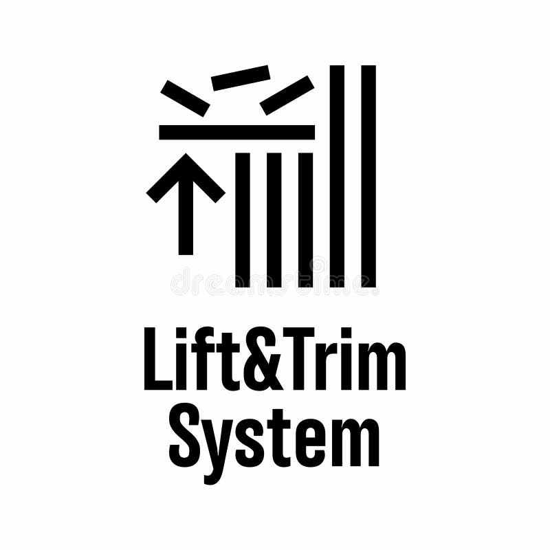 Lift and Trim System Vector Information Sign Stock Vector ...