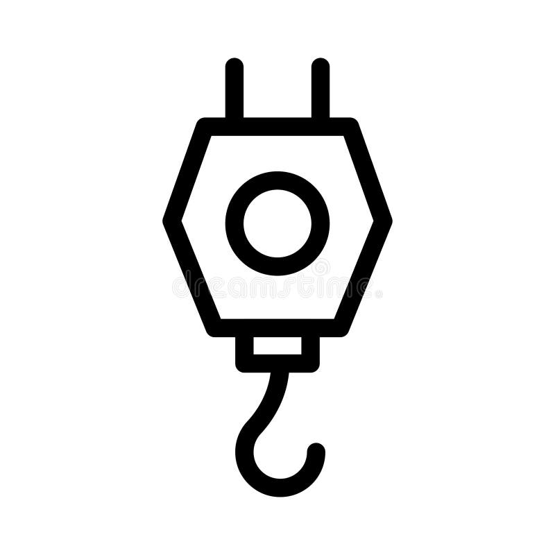 Lifter Vector Thin Line Icon Stock Illustration - Illustration of ...