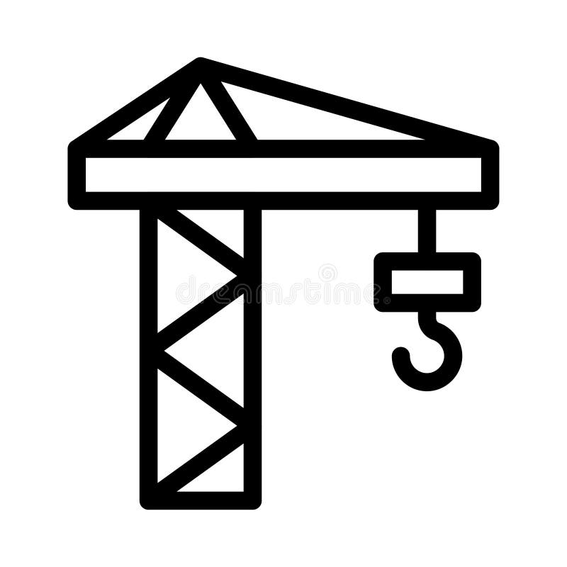 Lifter Vector Thin Line Icon Stock Illustration - Illustration of ...