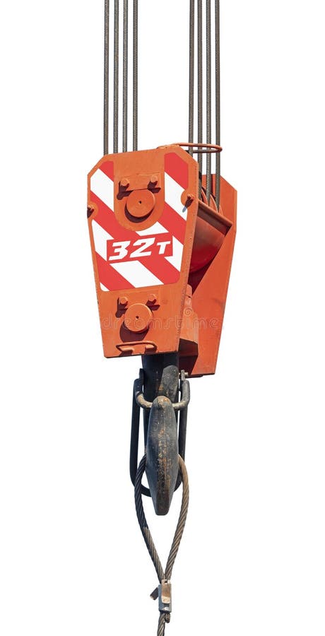 Lifting Block of Construction Crane Stock Photo - Image of machinery ...