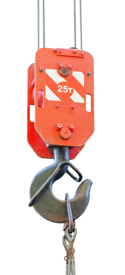 Lifting Block of Construction Crane Stock Photo - Image of machinery ...