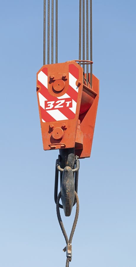 Lifting Block of Construction Crane Stock Image - Image of outdoors ...