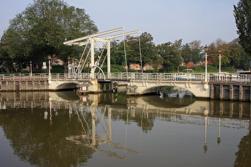 Lifting bridge, Harlingen stock image. Image of lifting - 25513541