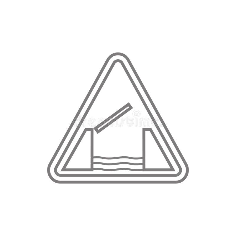 Lifting Bridge Warning Icon. Element of Cyber Security for Mobile ...