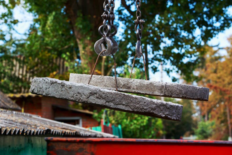 Lifting concrete structure stock image. Image of heavy - 145640383