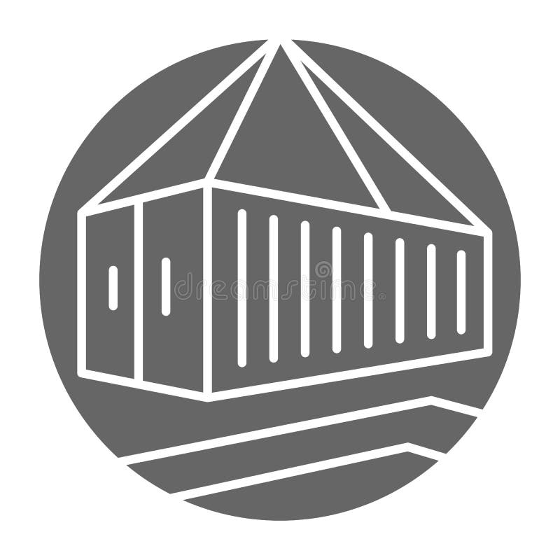 Lifting Container Solid Icon, Delivery Symbol, Crane Hook Loading ...