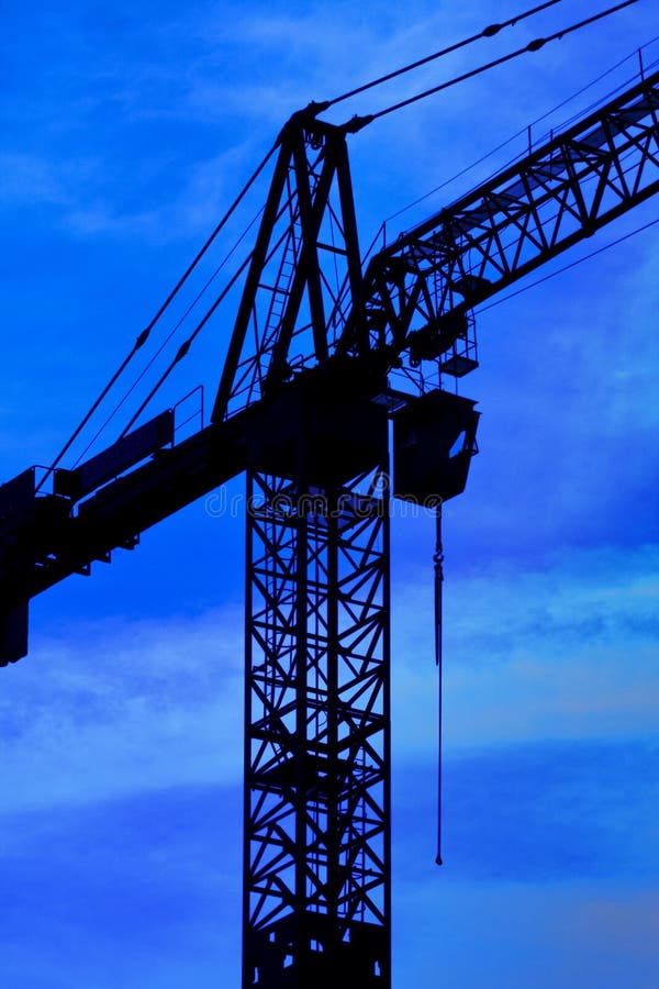Lifting Crane and High Building Stock Image - Image of lift, industrial ...