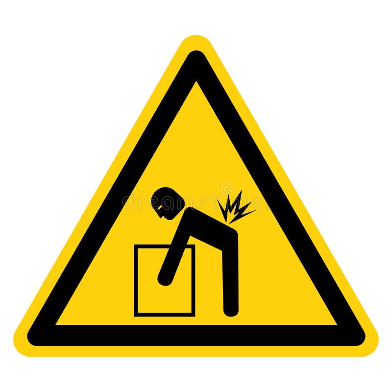 Lifting Hazard Symbol Sign, Vector Illustration, Isolate on White ...