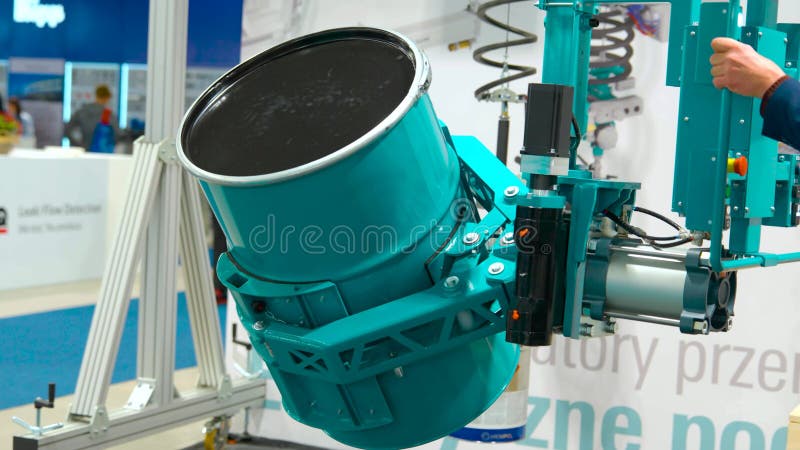 Lifting a heavy component stock video. Video of metal - 345143869