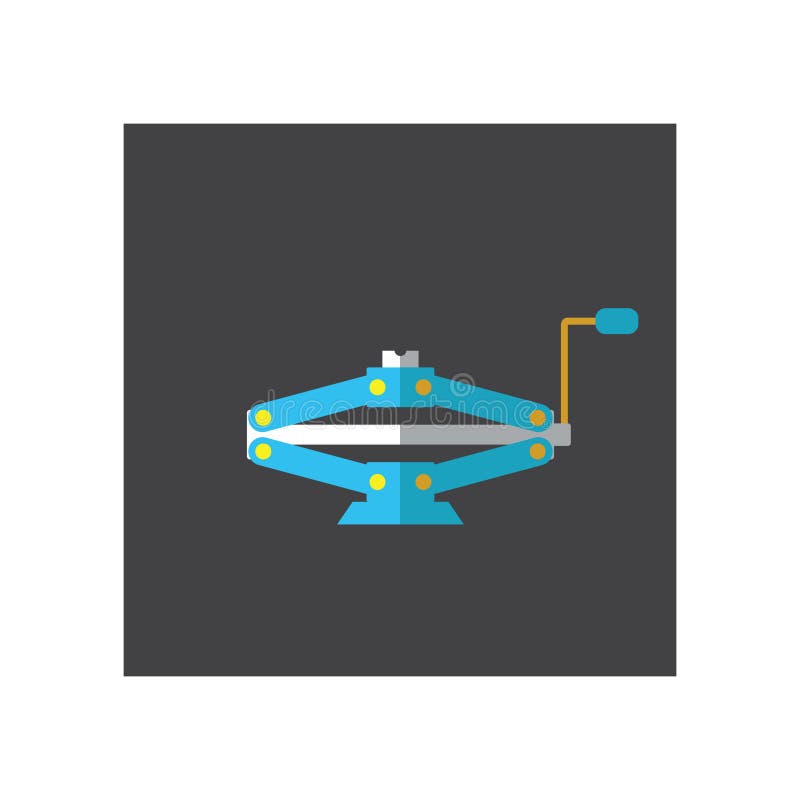 Lifting Jack Contour Illustration Stock Vector - Illustration of design ...
