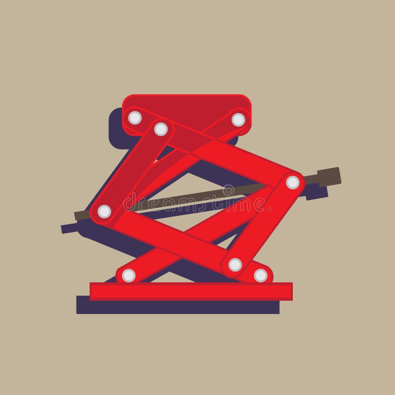 Lifting Jack. Vector Illustration Decorative Design Stock Vector ...