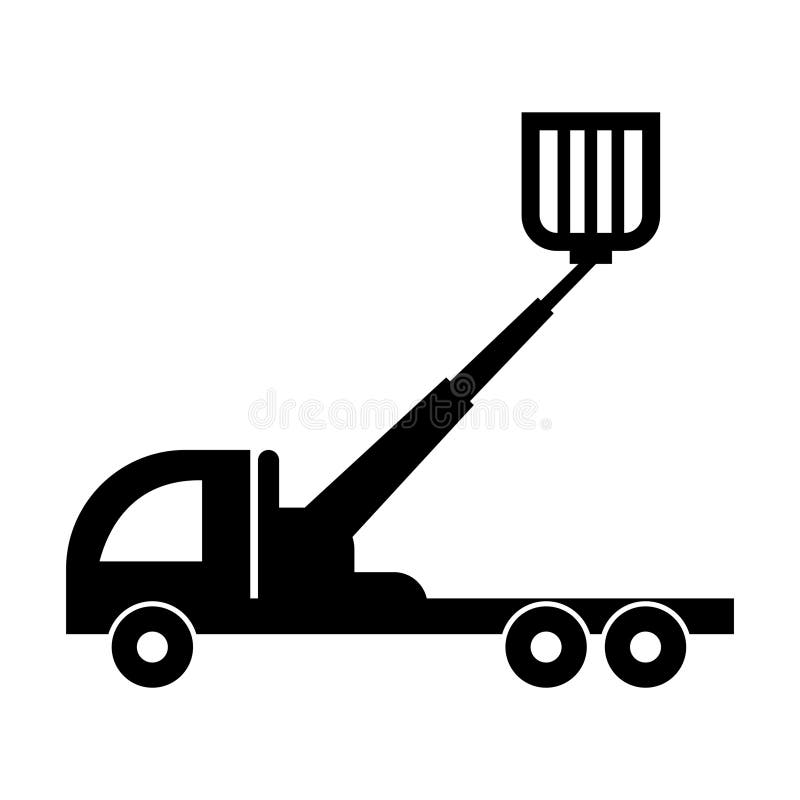Lifting machine icon stock vector. Illustration of scaffolding - 275355934