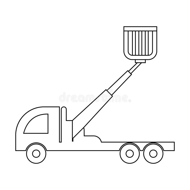 Lifting machine icon stock vector. Illustration of industrial - 275355939