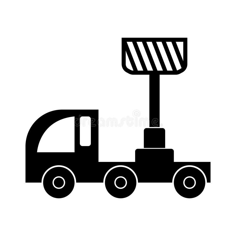 Lifting machine icon stock vector. Illustration of dump - 275355942
