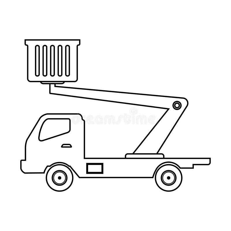 Lifting machine icon stock vector. Illustration of signs - 310590801