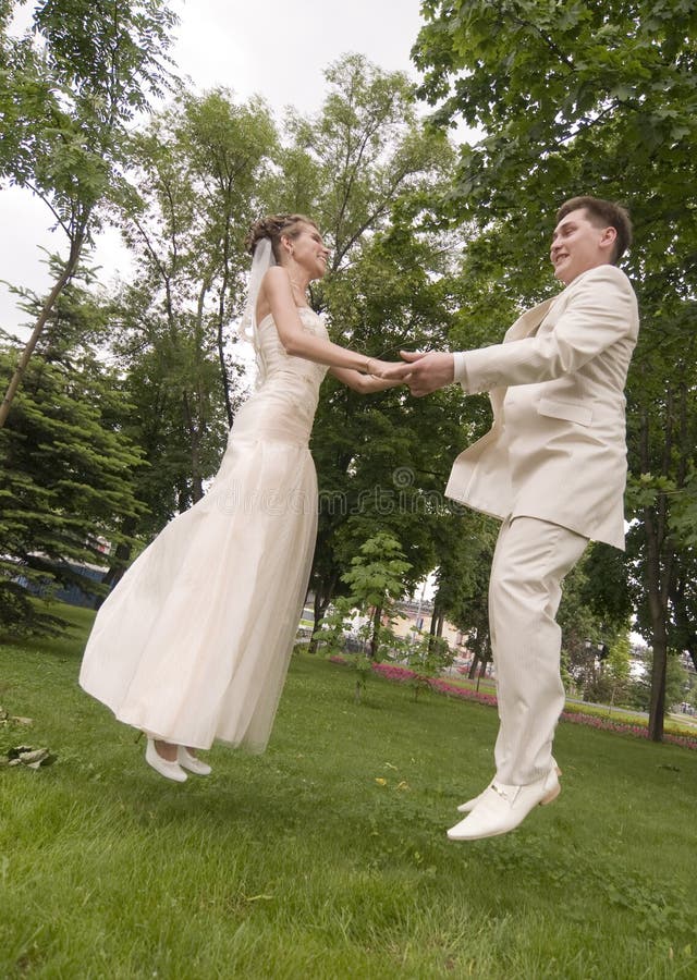 One Groom with Three Brides Stock Image - Image of joke, green: 4346281