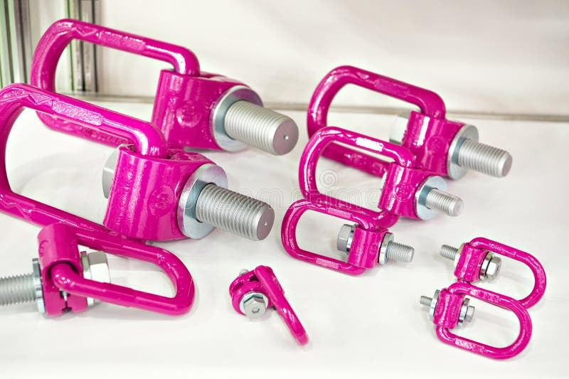 Lifting Points of Sling and Lashing Systems Stock Image - Image of ...