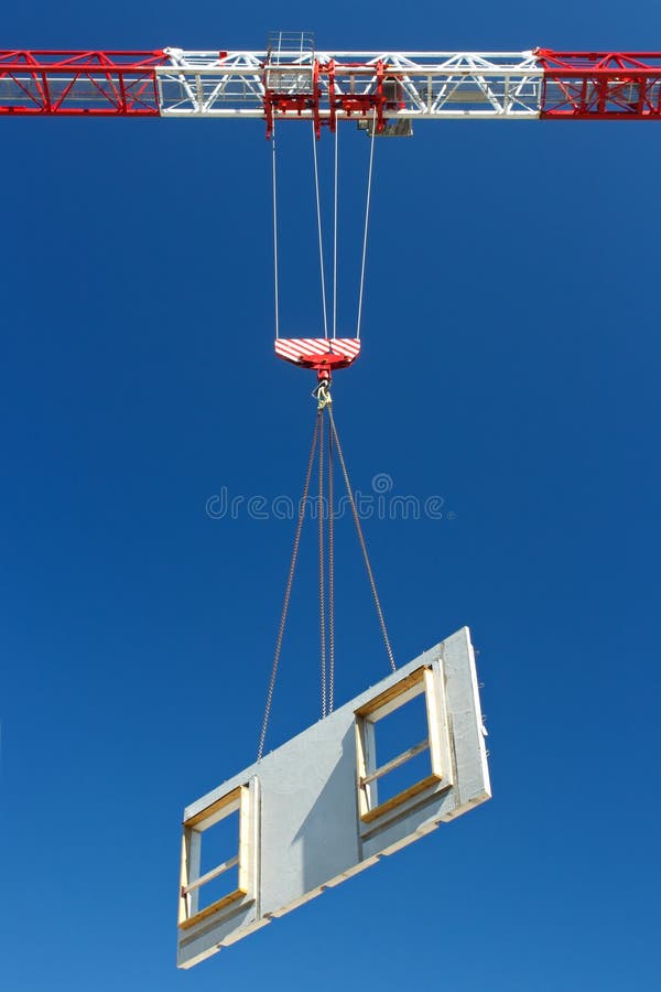 Lifting precast panel stock photo. Image of concept, precast - 25905618