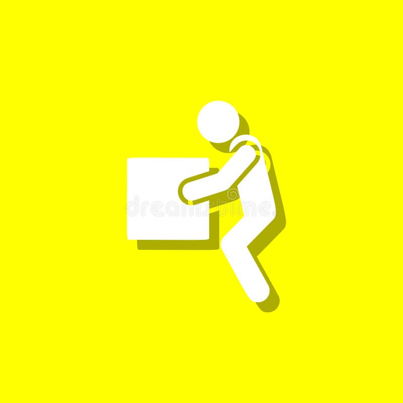 Man Lifting Heavy Box Stock Illustrations – 435 Man Lifting Heavy Box ...