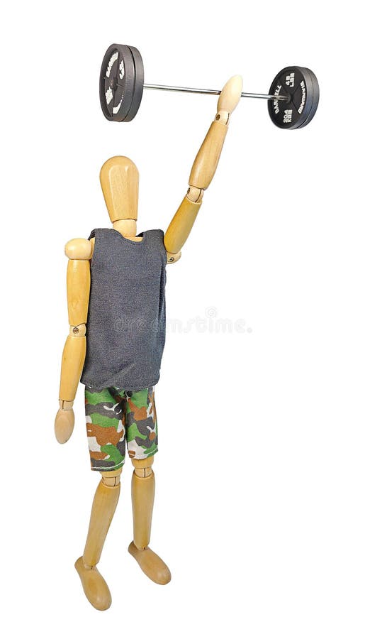 Lifting Weights with One Hand Stock Image - Image of strength, weights ...