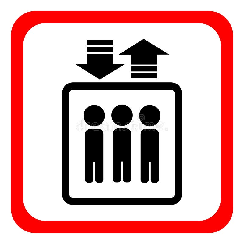 Logo Van Het Lift-pictogram Geïsoleerd Op Witte Achtergrond ...