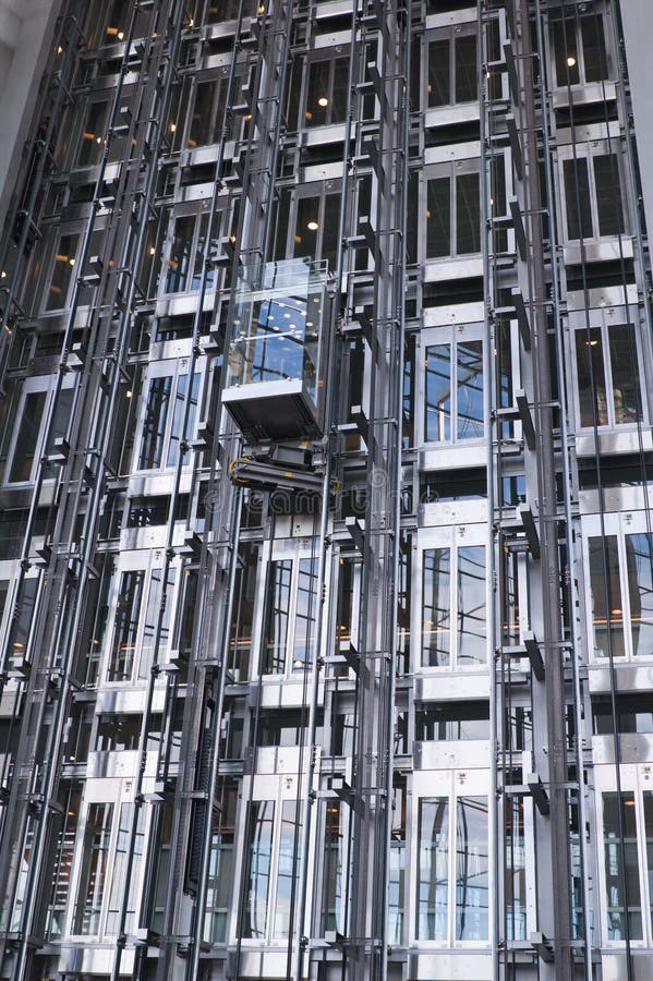 Lifts in modern building stock image. Image of high, empty - 22288349
