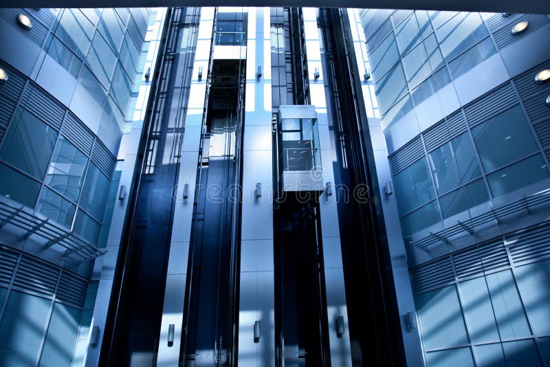 Glass elevator stock image. Image of futuristic, hallway - 5117199