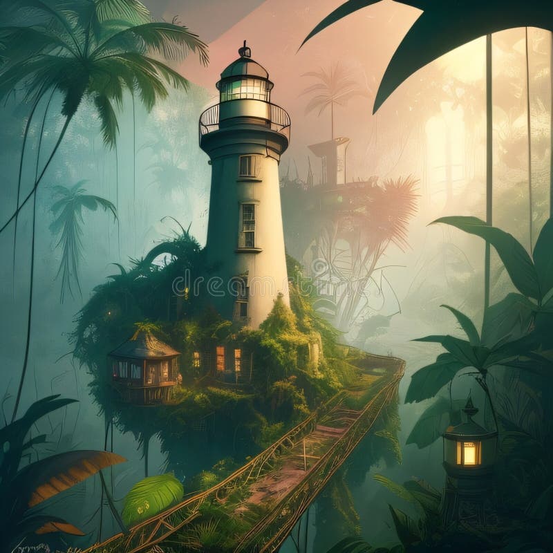 Covered Lighthouse Stock Illustrations – 55 Covered Lighthouse Stock ...