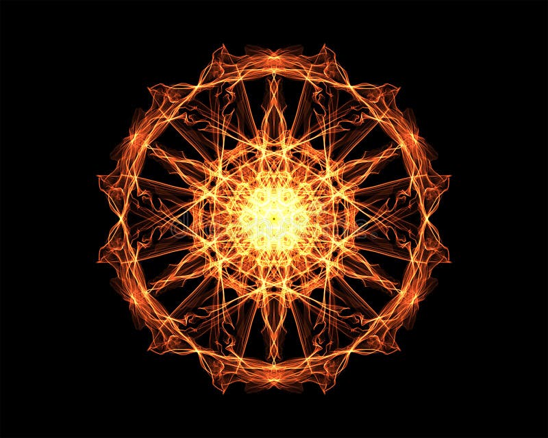 Lighting mandala stock illustration. Illustration of glow - 101934722