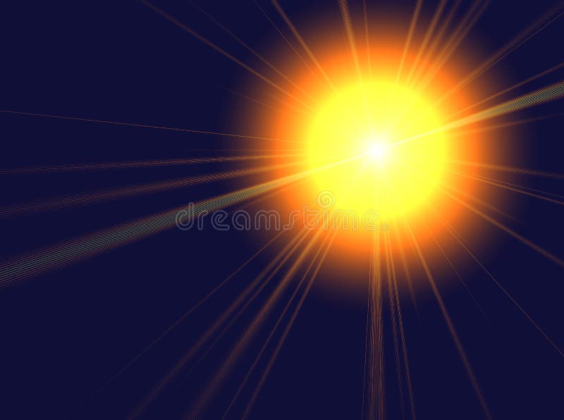 Lens Flare Light Over Background. Stock Illustration - Illustration of ...