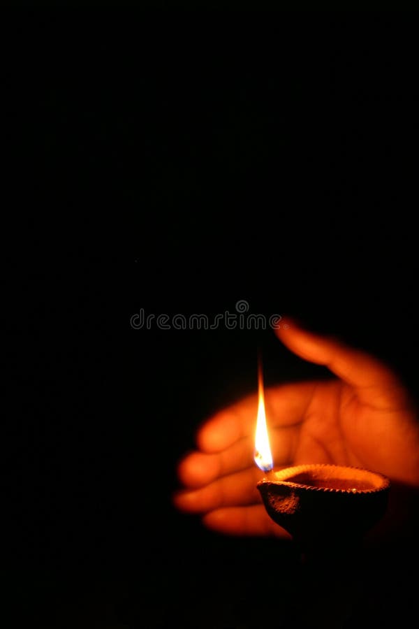 Deepam Light at Diwali Festival Stock Image - Image of festivity ...