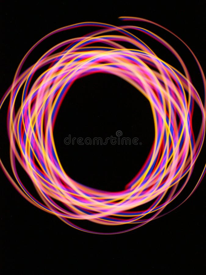 Light Abstract Forms Symmetrical Round Different Colors Stock Photo ...