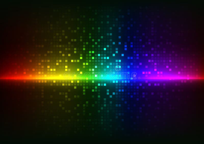 Light Abstract Pixels Technology Background Stock Vector - Illustration ...